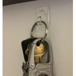 Hyper Tough Removable Self-Adhesive Mini Hooks, Clear Plastic Square ...