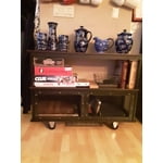 Industrial-Style Rolling Buffet Carts - White - Walmart.com