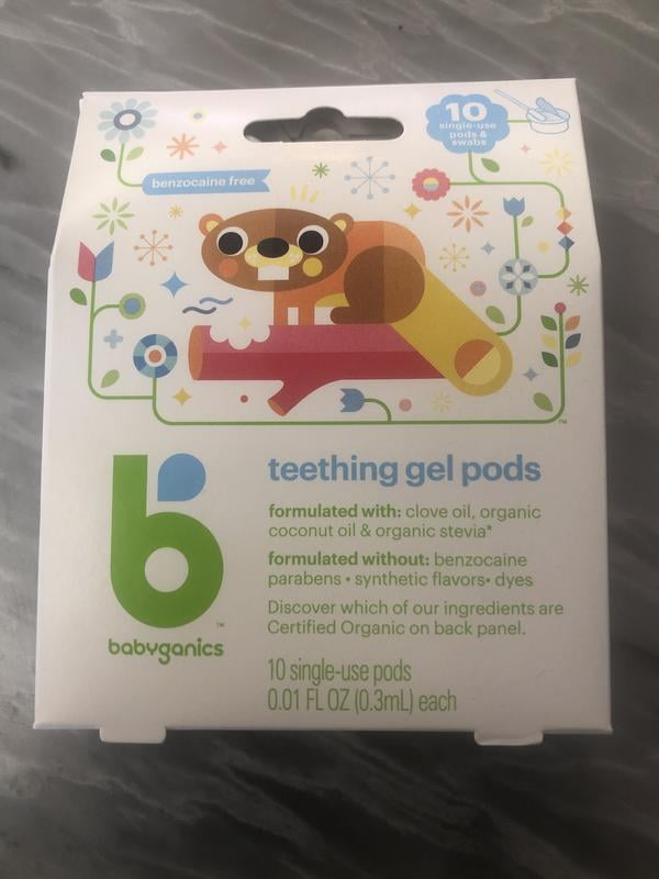 Customer reviews for Babyganics Single Use Teething Gel Pods 10 Count Walmart