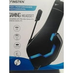 Insten Wired Gaming Headset, 40mm Driver, Blue LED, Noise Canceling Mic ...
