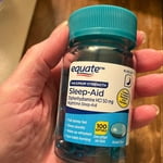 Equate Maximum Strength Nighttime Sleep-Aid Diphenhydramine HCl Sleep ...