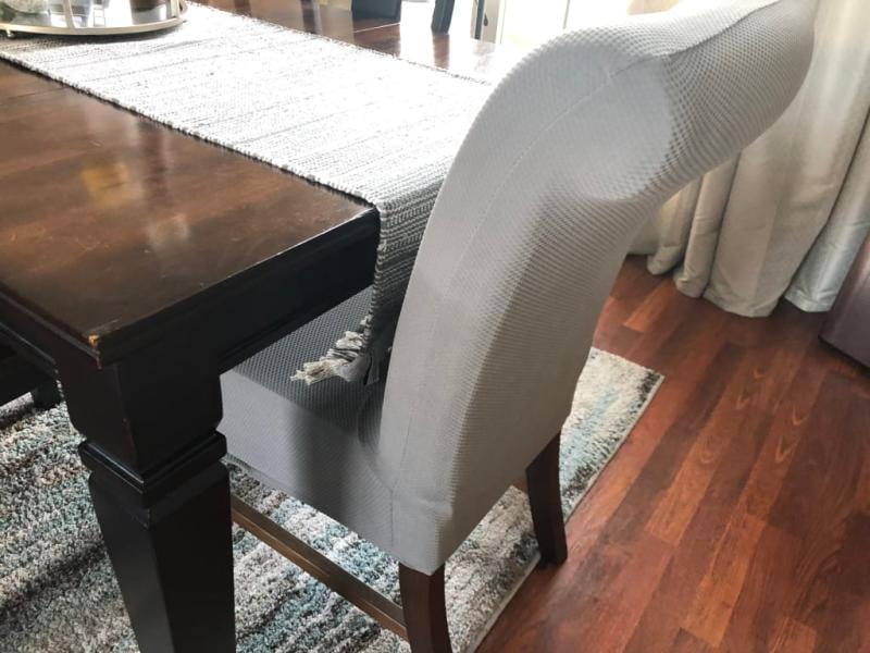 Sure Fit Stretch Pique Short Dining Room Chair Slipcover