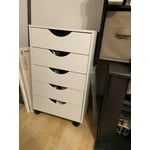 Simply Tidy's White Modular Mobile Chest- Rolling Cabinet with Drawers ...