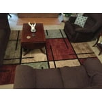 Better Homes & Gardens Spice Grid Indoor Area Rug, Red, 5' x 7 ...