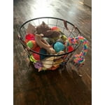 Mainstays Large Round Wire Basket with Handles, Black - Walmart.com