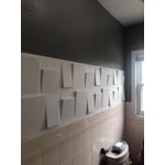 Art3d Bubble Design 19.7 in. x 19.7 in. PVC 3D Wall Panel (12-Pack ...