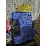 20" Royal Blue & Gold Crown Number One Pinata Little Prince Theme Party ...