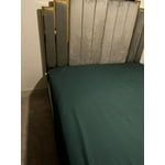 "HOWE Queen Size Platform Tufted Fabric Bed Frame, 61"" Headboard ...