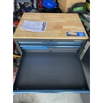 Hart 36-In W x 24-In D 5-Drawer Mobile Tool Chest Workbench W/ Wood Top ...