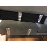 Morden Fort Gray Futon Sofa Bed Velvet Upholstered Couch Convertible ...
