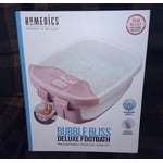 Homedics Bubble Bliss Deluxe Foot Spa Massager with Heat Control, Pink ...