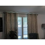 THD Paisley Print Damask Room Darkening Grommet Curtain Panels, Energy Efficient, 50x84 ...