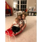 Slippery Racer Downhill Sprinter Kids Toddler Plastic Toboggan Snow ...