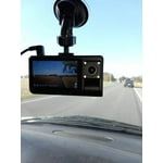 onn. Dual Dash Cam with Ultra-Wide Angle Lens, 3" LCD Screen,1080P ...
