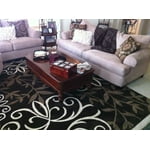 Better Homes & Gardens Iron Fleur 5' X 7'6" Off White Floral Rug ...