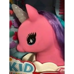 Kid Connection Unicorn Styling Head Toy Play Set, Blue Eyes, Multi ...
