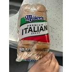 Maier's Reduced Calorie Premium Italian Bread, 16 oz, White Italian ...