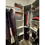 Homieasy Corner Closet System with 12 Shelves, 40" Large Corner Closet ...