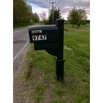 Step2 MailMaster Hudson Mailbox | Black Mailbox with Newspaper Holder ...