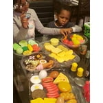 Kid Connection Play Food Set, 100 Pieces with Shopping Basket, Toddler ...