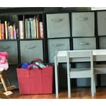 ZENY 3x3 Wooden Cube Organizer with Back Panel, 9-Cube Shelf Unit for ...