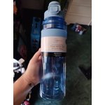 Mainstays 32 fl oz Pearl Blush Pink Solid Print Plastic Water Bottle ...