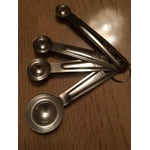 Mainstays Kitchen Stainless Steel 4-Piece Nesting Measuring Spoons Set ...