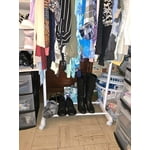 Mainstays Adjustable Rolling Garment Rack Metal Chrome, White, 84 ...