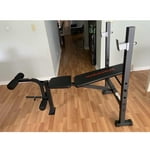 Weider Legacy Standard Bench and Rack, 410 Lb. Total Weight Capacity ...