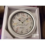 Mainstays Sentiments 12" Analog Wall Clock Quartz Movement Battery ...