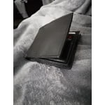 George Men's Genuine Milled Leather Bifold Wallet with Wing Black RFID ...