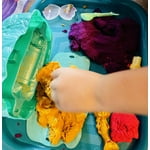 Kinetic Sand Mermaid Crystal Treasure Shimmer Playset with Tools and ...