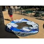 Intex Blue Tropic Inflatable Lake Island Float with Cooler, Cupholders ...