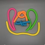 Nee Doh Noodlies Sensory Elastic Fidget Toys, Stretchable Stress Relief ...