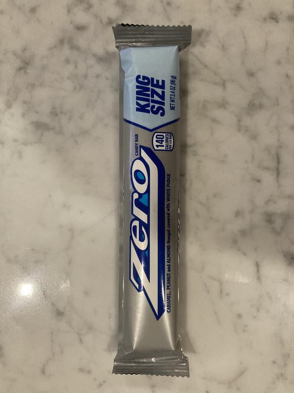 Zero Candy Bar King Size Zero Individually Wrapped King Size White