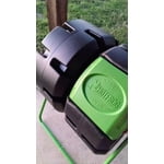 FCMP Outdoor HOTFROG 37-Gallon Dual Chamber Tumbling Composter, Large ...