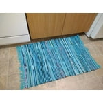 SAFAVIEH Rag Skylar Striped Cotton Area Rug, Light Green/Multi, 2' x 3 ...