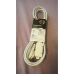 Cordinate Designer Extension Cord, 3-Outlet, Gray, 8 ft Braided Cord ...