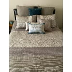 VCNY Home Arcadia 8-Piece Taupe Floral Comforter Set, King, Adult ...