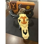 Free Shipping! Brickcraft Yellowstone Steer Skull Building Kit, 574 ...