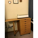 Adeptus Solid Wood 7-Drawer Roll Cart, Office Storage Cabinet with ...