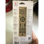 GE Universal Remote Control for 4 Devices in Brushed Silver Control TV ...