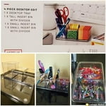 The Home Edit 4 Piece Office Desktop Edit, Clear Plastic Storage System ...