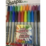 Sharpie Color Burst Permanent Markers, Fine Point, Assorted Colors, 24 ...