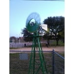 Zimtown 8FT Green, Outdoor Large Decorative Windmill for Backyard and ...