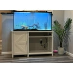 Dextrus 55-75 Gallon Fish Tank Stand with Electrical Sockets & RGB ...