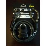 Kryptonite Bicycle Lock with 6ft Steel Cable and Double Deadbolt ...