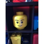 LEGO Large Boy Iconic Storage Head - Stackable Organizer for Kids ...