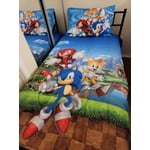 Sonic the Hedgehog Kids Twin Bed in a Bag, Gaming Bedding, Comforter ...