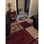 Better Homes & Gardens Spice Grid Indoor Area Rug, Red, 5' x 7 ...
